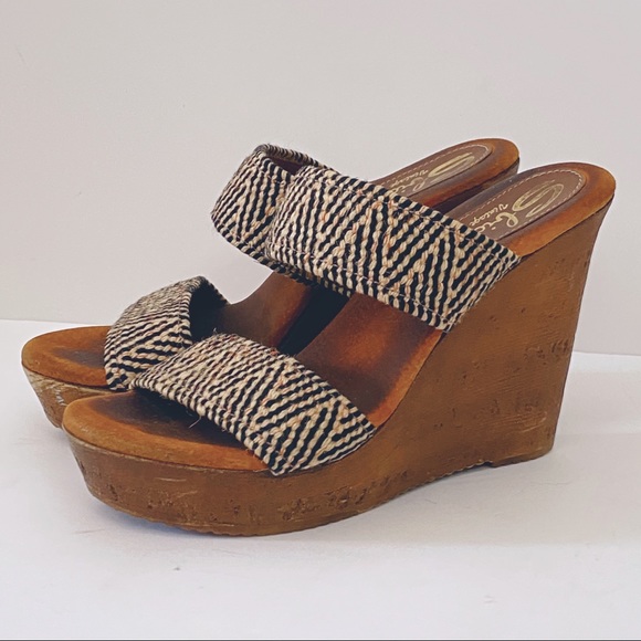 Sbicca | Shoes | Vintage Boho Chic Vibe Tribal Jute Strap Platform ...